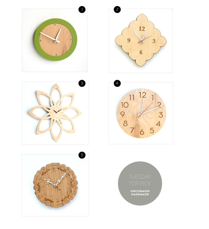 Handmade wooden clocks | dooce®